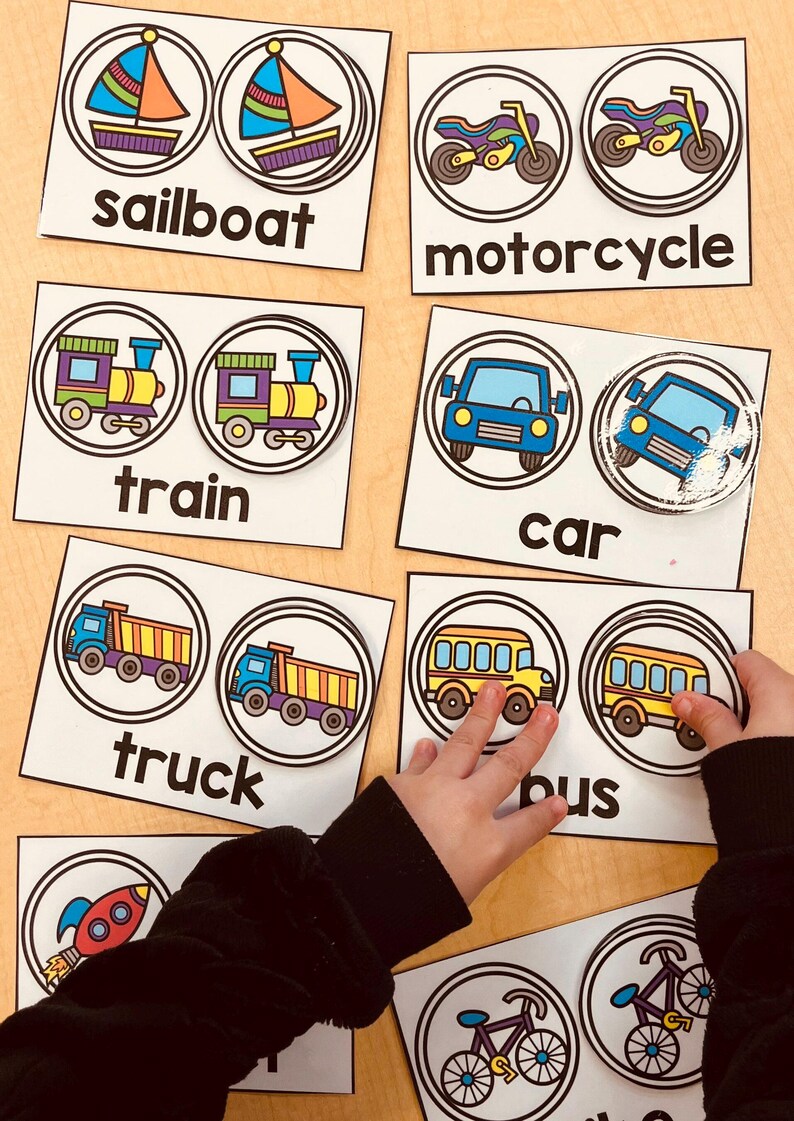 Transportation Task Box Set: Thematic Preschool Learning Activities ...
