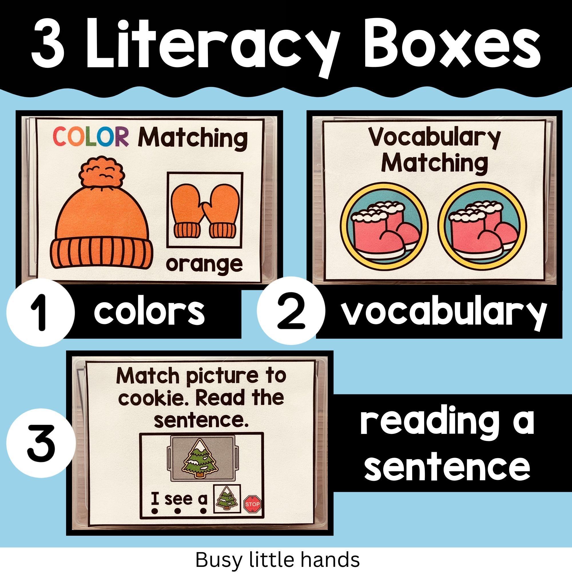 Winter Task Box Printable for Toddlers, Preschoolers, or Kindergarten ...