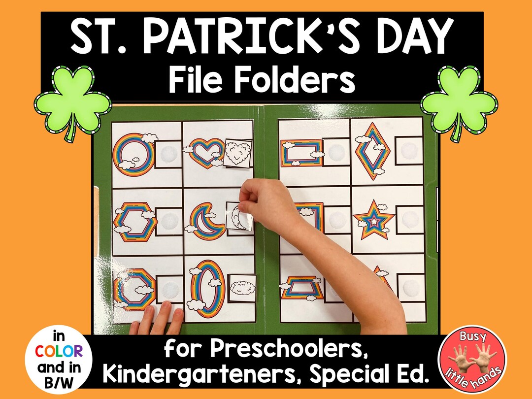 March File Folder Printable for Toddlers, Preschoolers, or Kindergarten ...