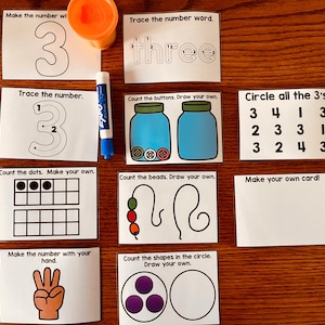 Counting Practice Printable for Toddlers, Preschoolers, Kindergarten ...
