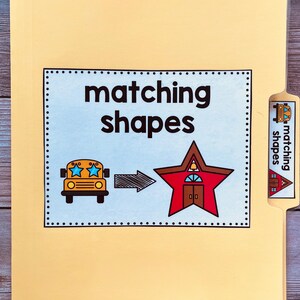 Back to School File Folder Games: Preschool Learning Activities (PDF ...
