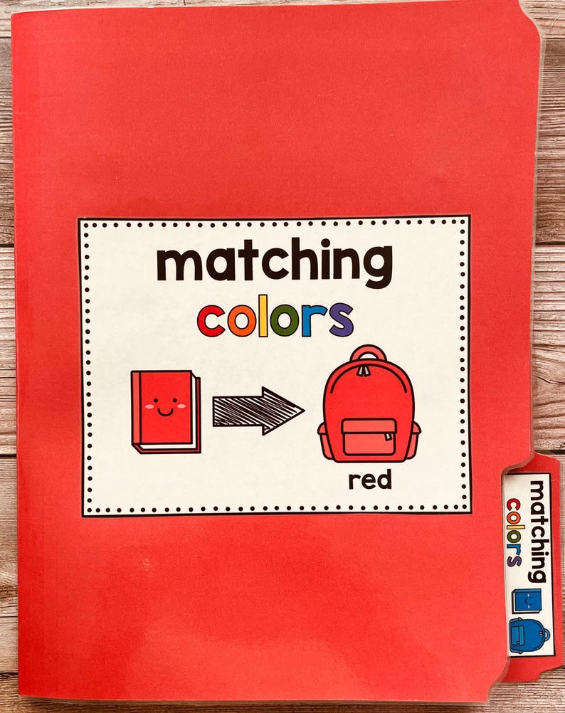 Back to School File Folder Games: Preschool Learning Activities (PDF ...