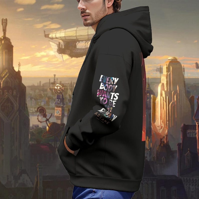 Unisex Vi Arcane Hoodie | Jinx | Viktor | Ekko | Jayce | Caitlyn ...