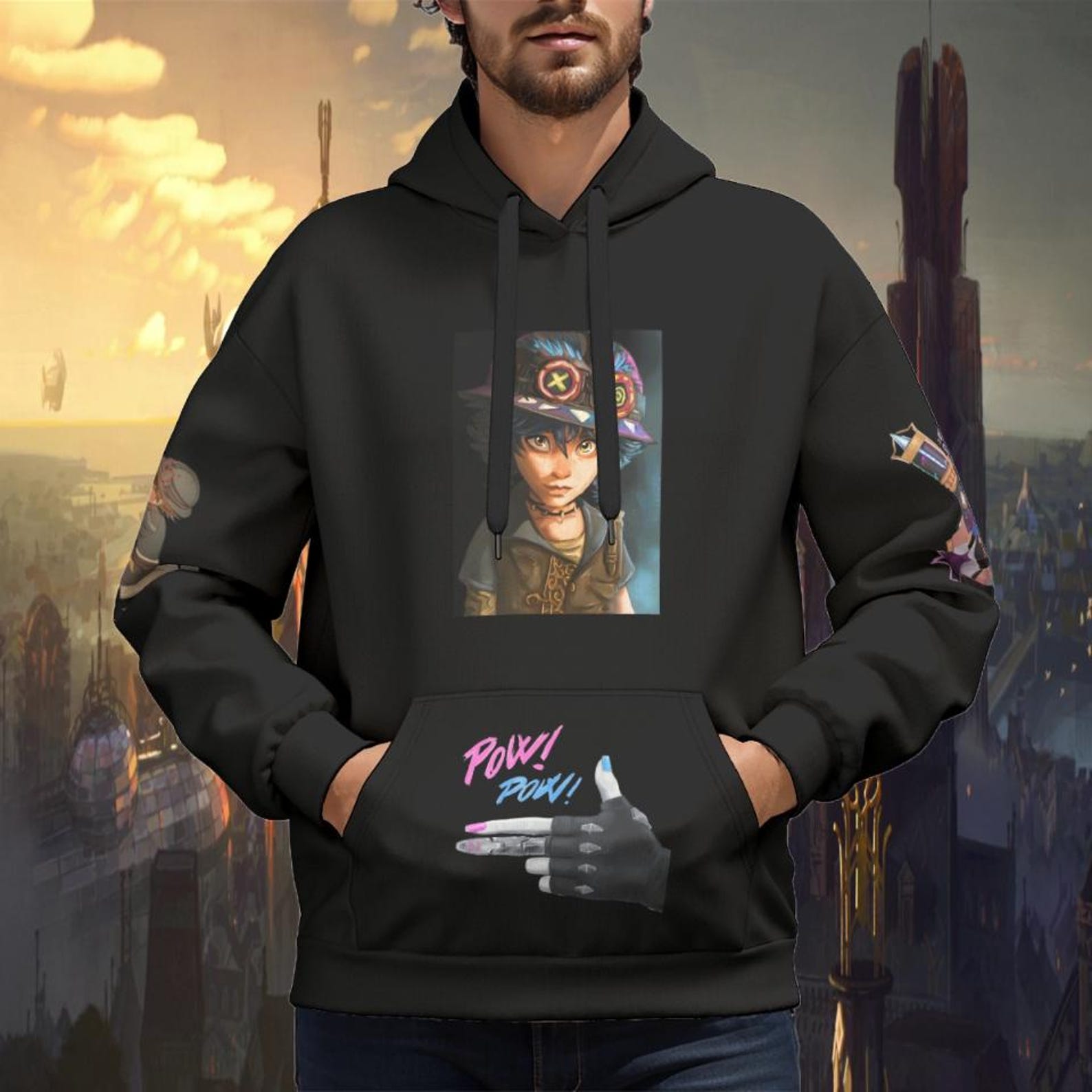 Unisex Arcane "baby Jinx" Isha Hoodie | Jinx | Vi | Ekko | Jayce ...