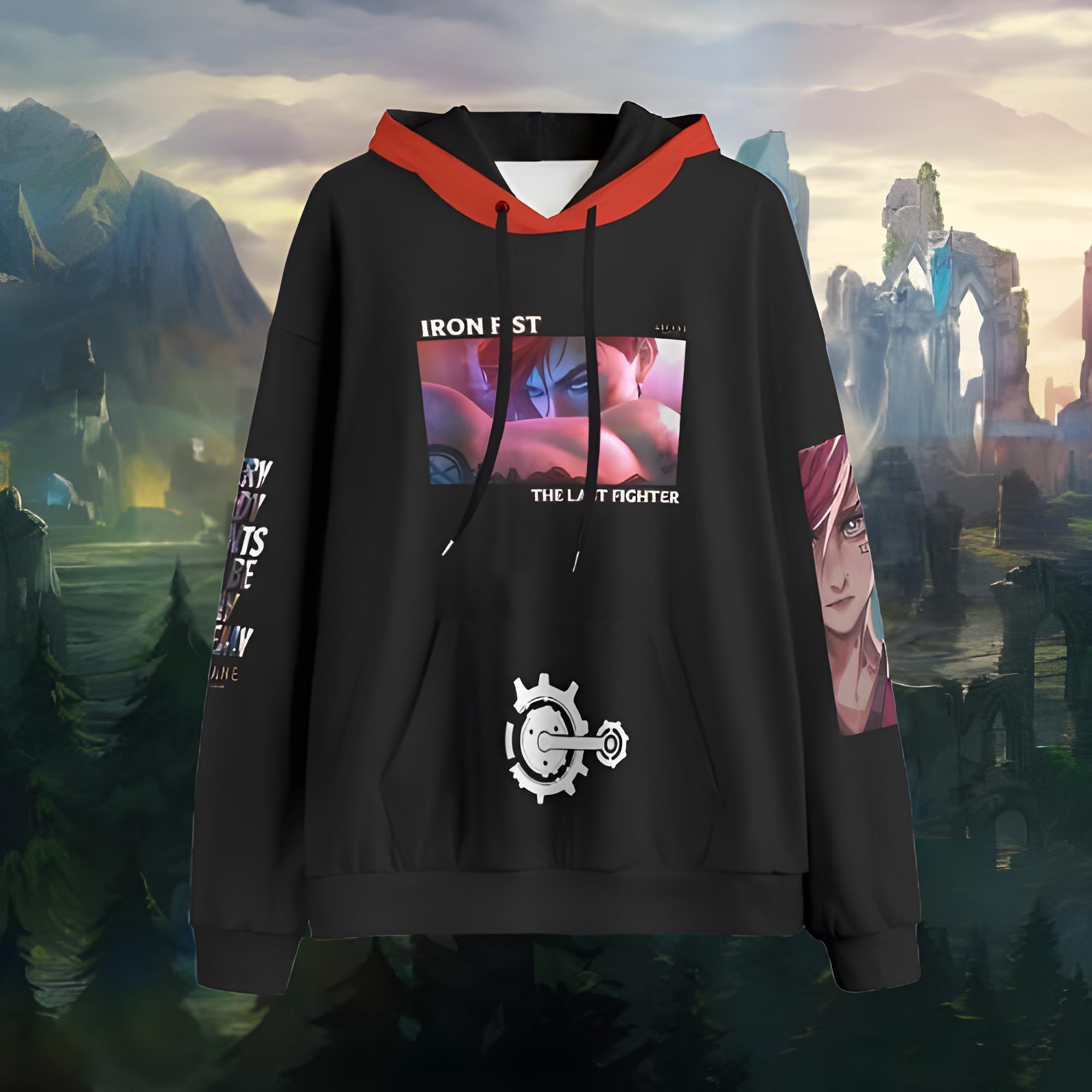 Unisex Vi Arcane Hoodie | Jinx | Ekko | Viktor | Jayce | Caitlyn ...