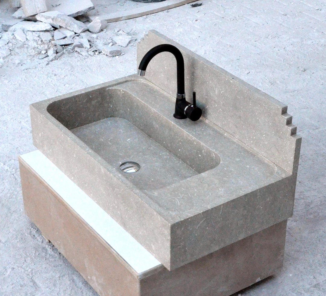 Ready to Ship Rustic Green Marble Sink, Green Marble Sink, Farmhouse ...
