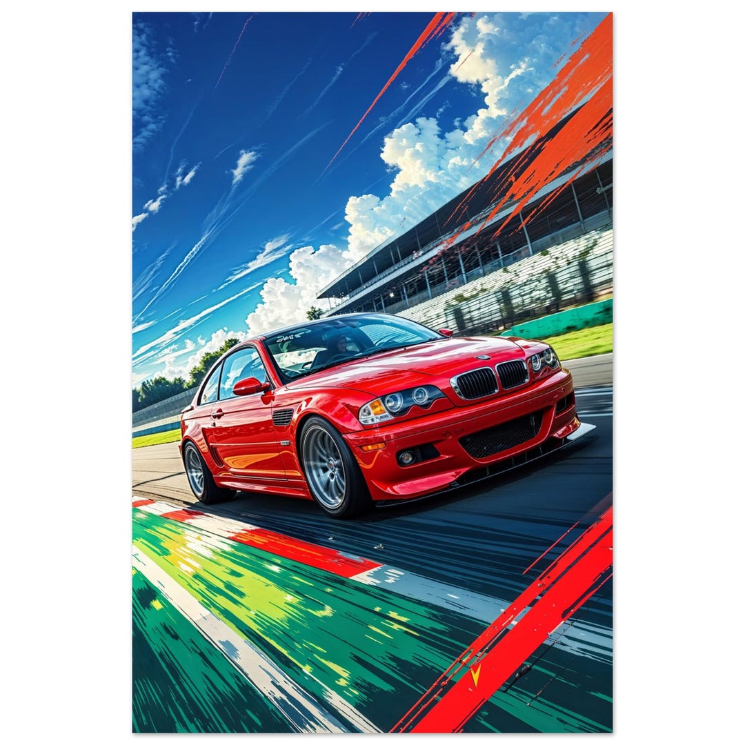 Legendary BMW E46 M3 Racing Poster - Premium Semi-glossy Paper Poster ...