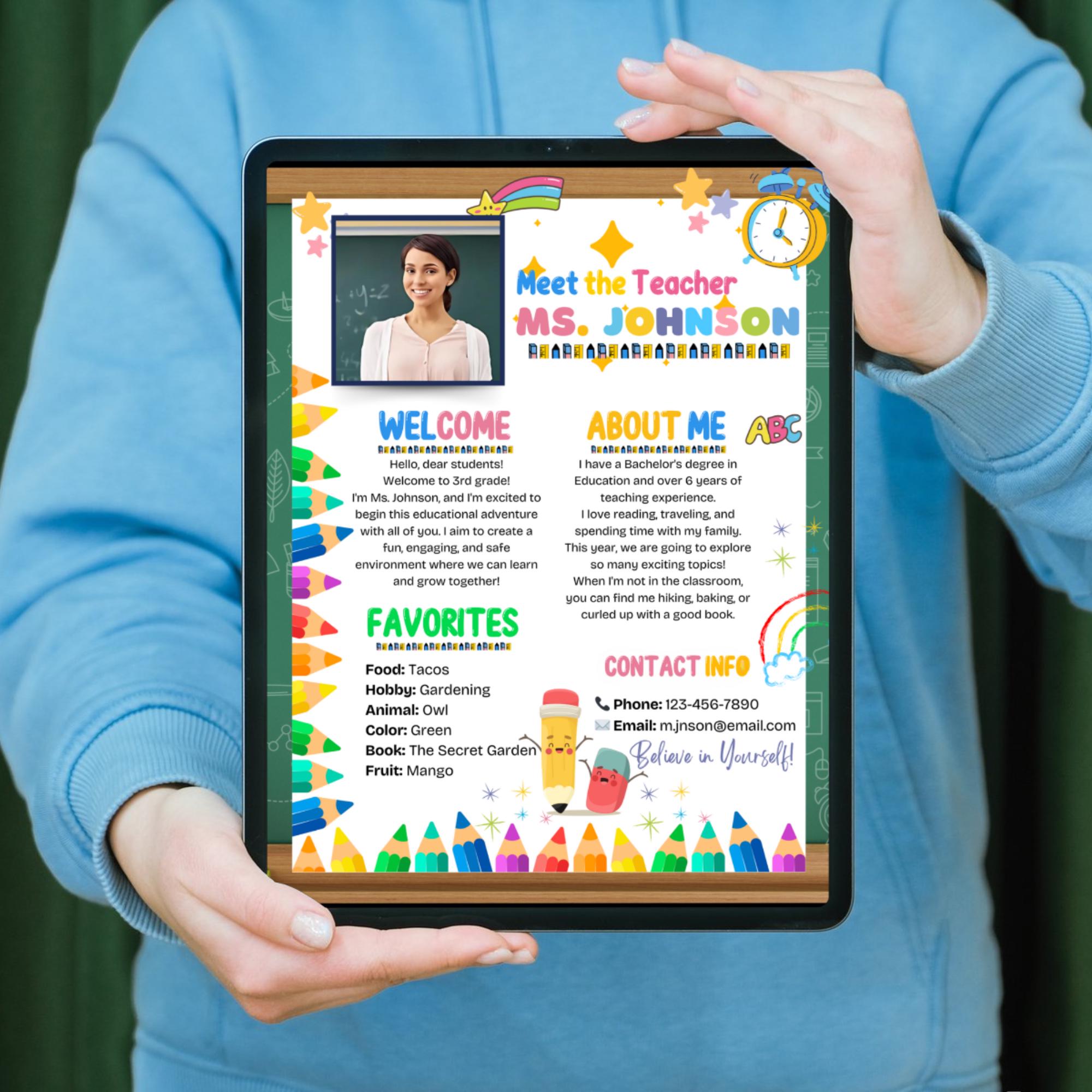 Meet the Teacher Flyer Meet the Teacher Template Meet the Teacher ...