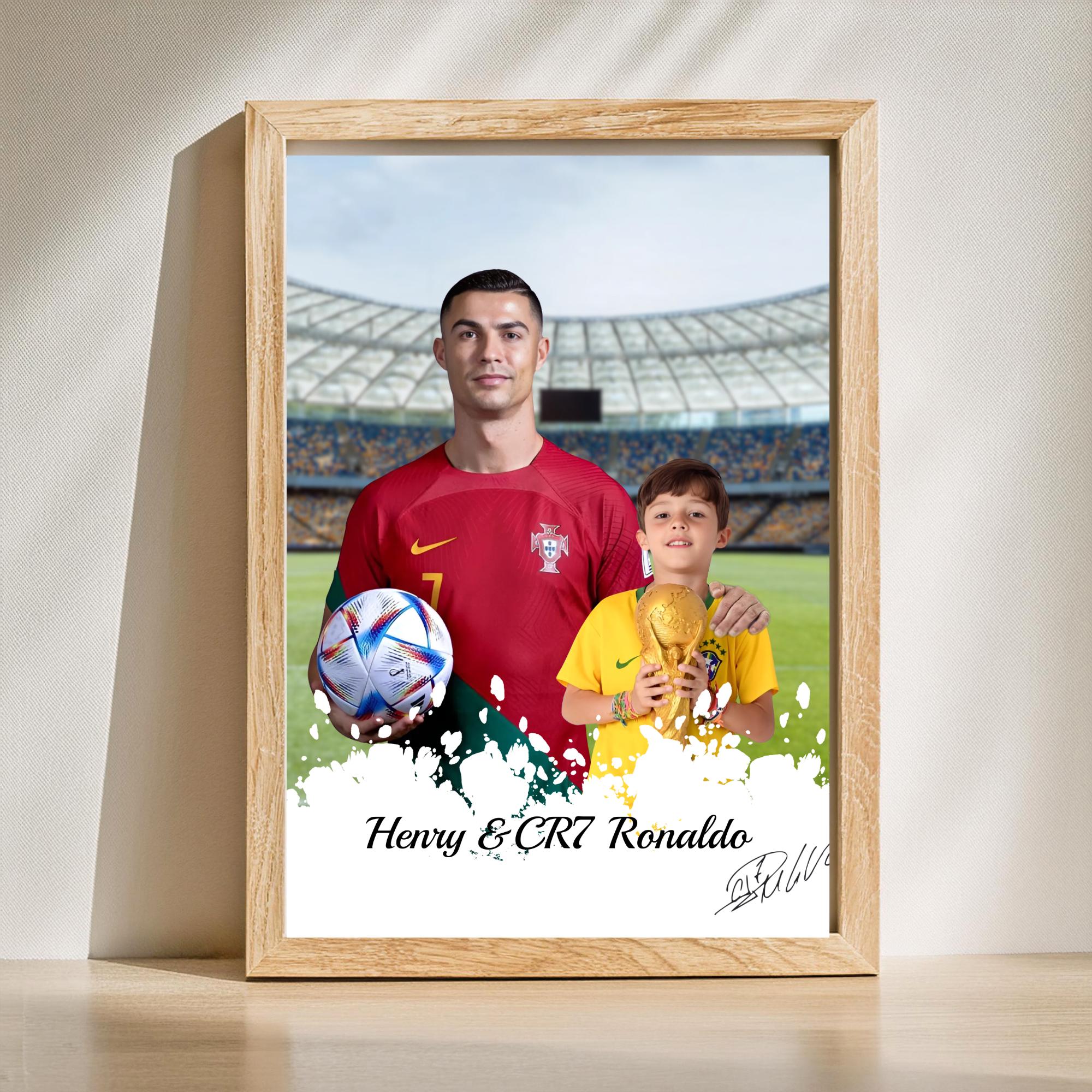 Personalized Cristiano Ronaldo Cr7 Soccer Portrait With Ronaldo ...