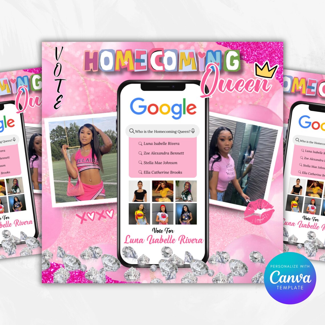 Homecoming Queen Flyer, Homecoming Flyer, Homecoming Flyer Template ...