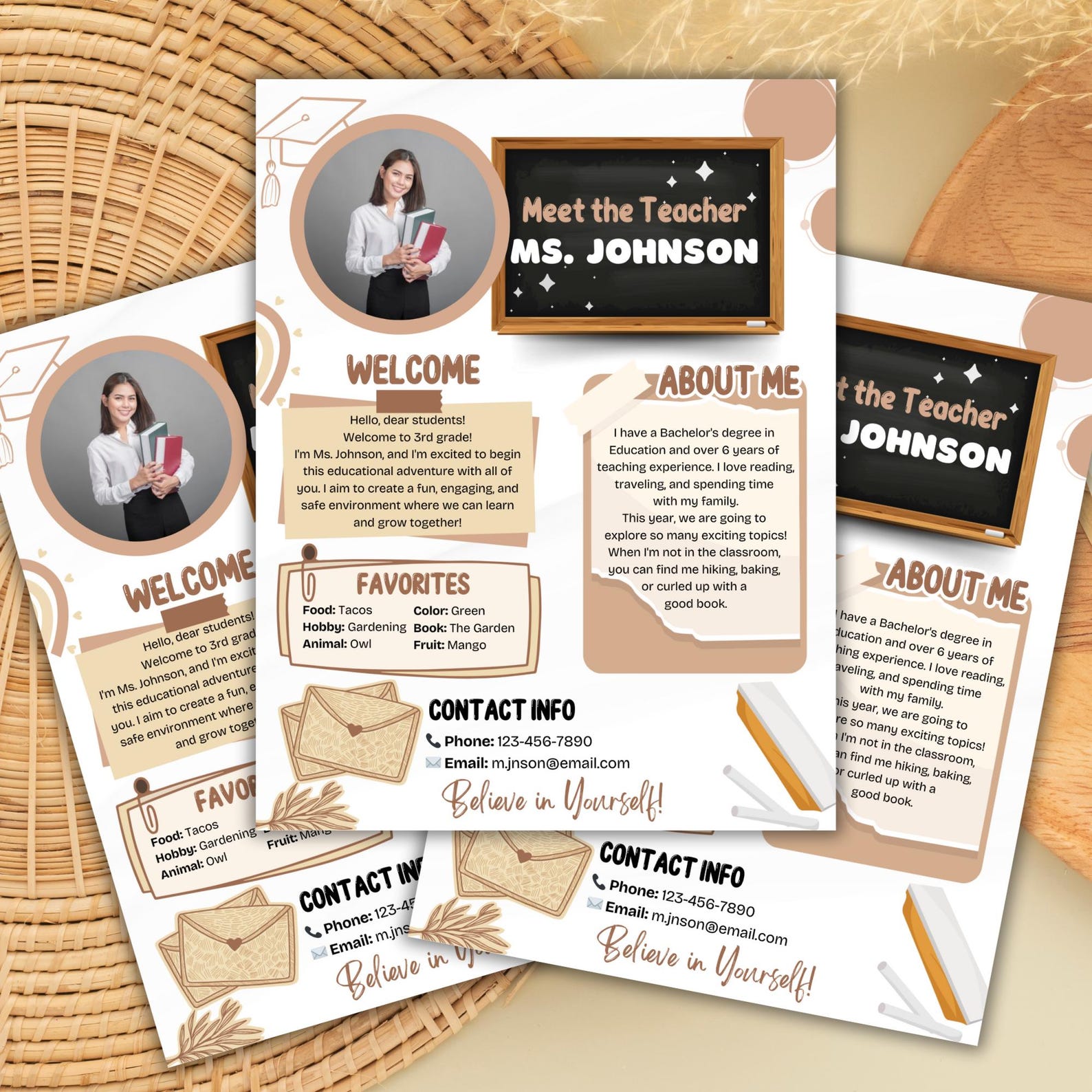 Teacher Resource Letter Meet the Teacher Teacher Template Flyer Neutral ...