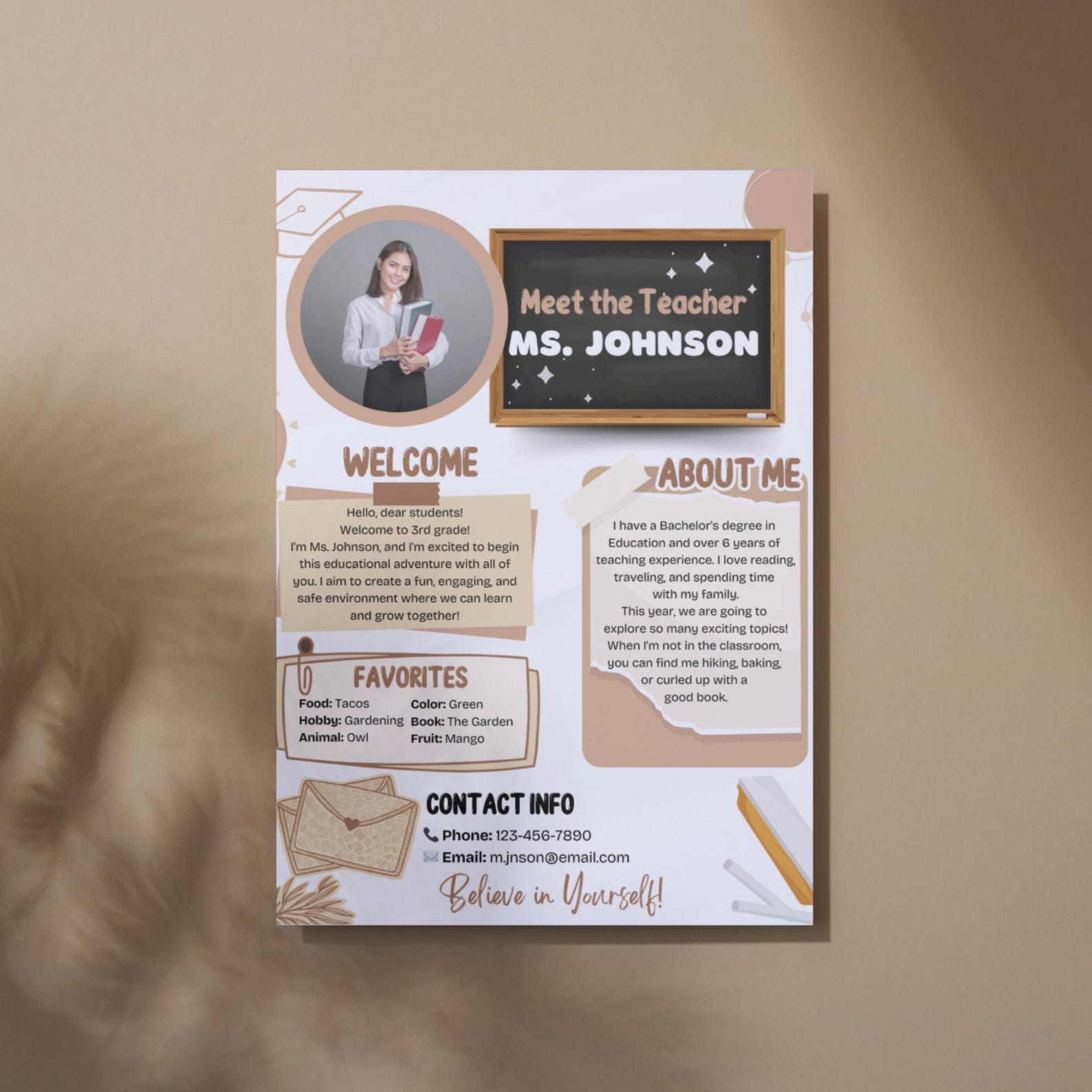 Teacher Resource Letter Meet the Teacher Teacher Template Flyer Neutral ...