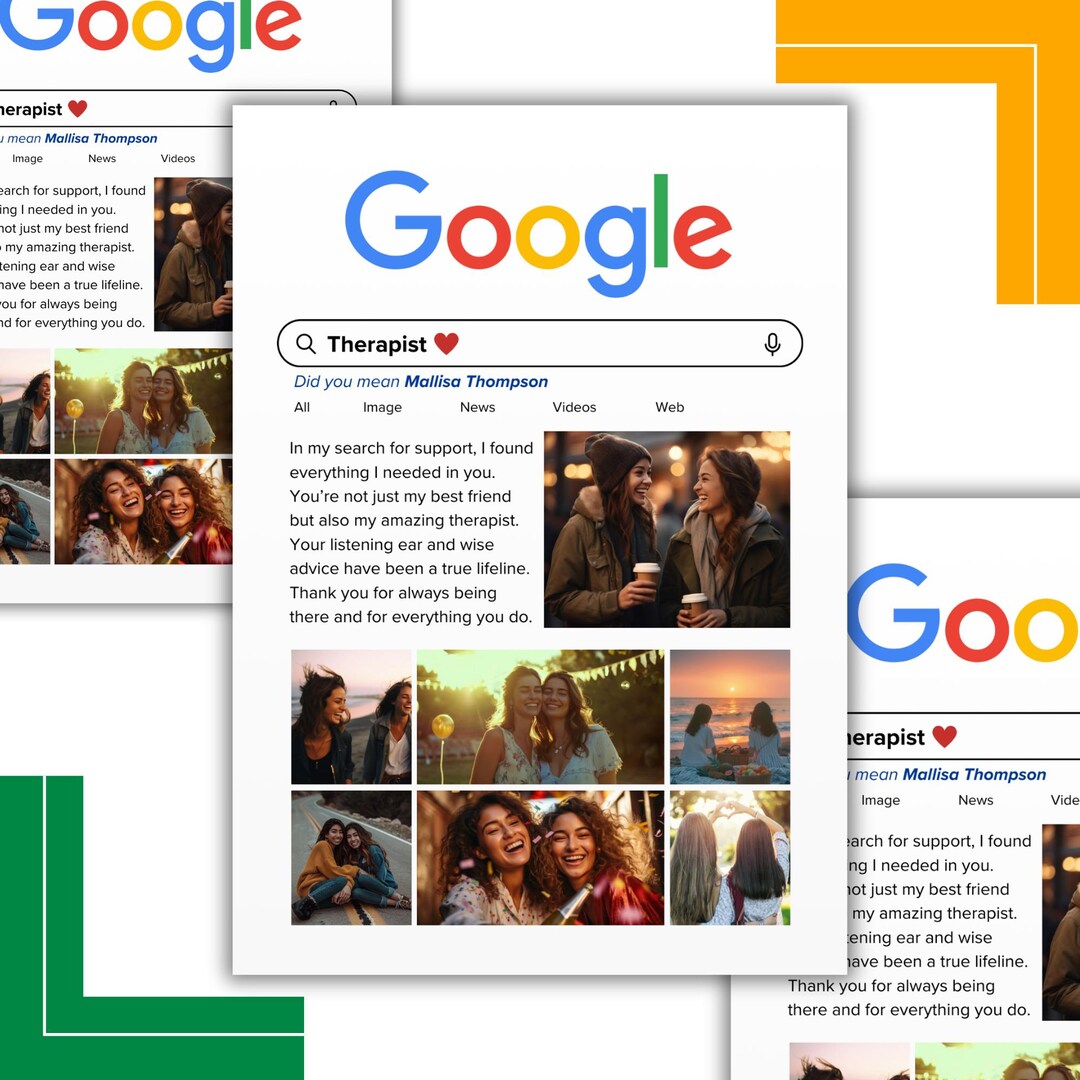 Google Photo Frame, Best Friend Collage, Birthday Gift, Best Friend ...