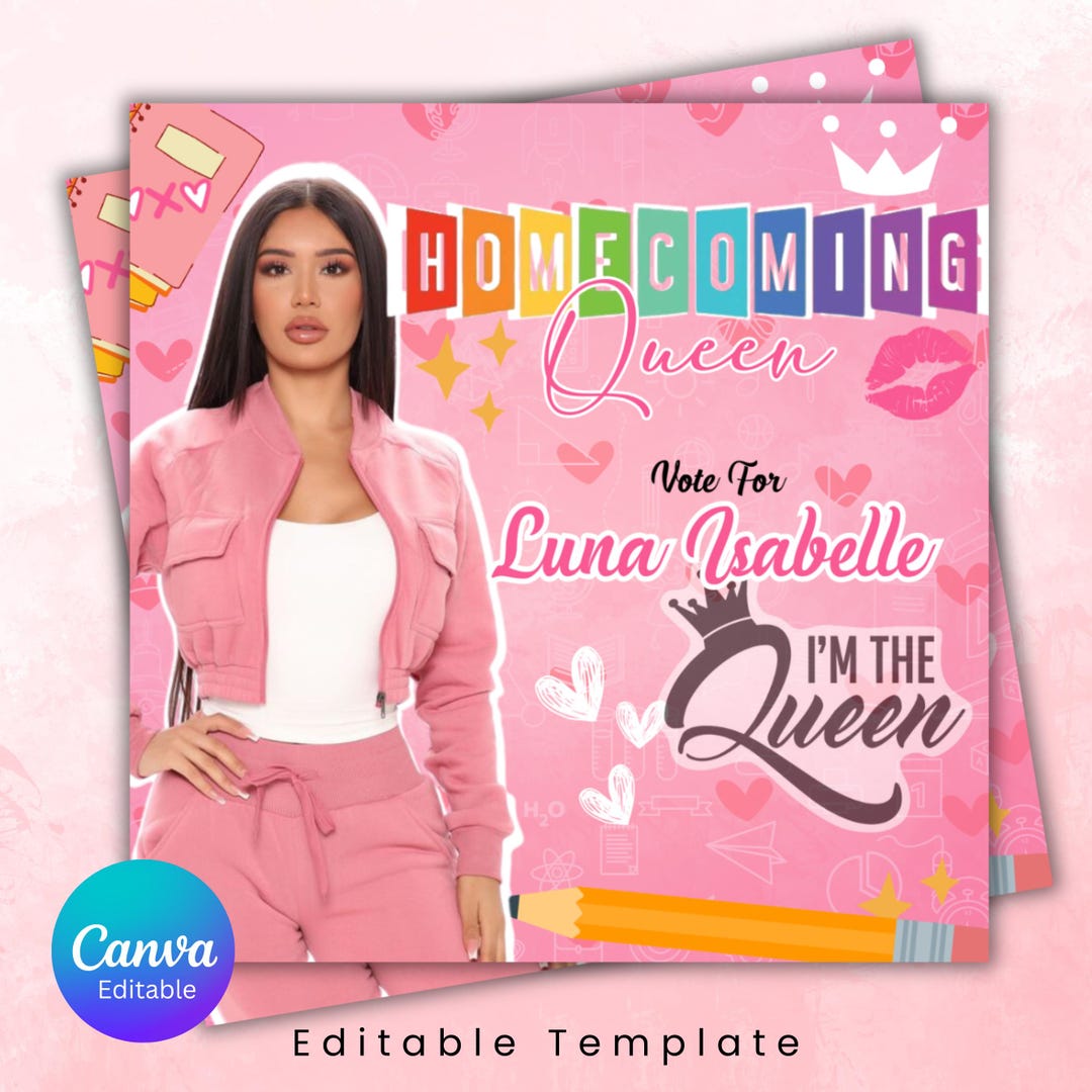 Homecoming Queen Flyer, Homecoming Flyer, Homecoming Flyer Template ...