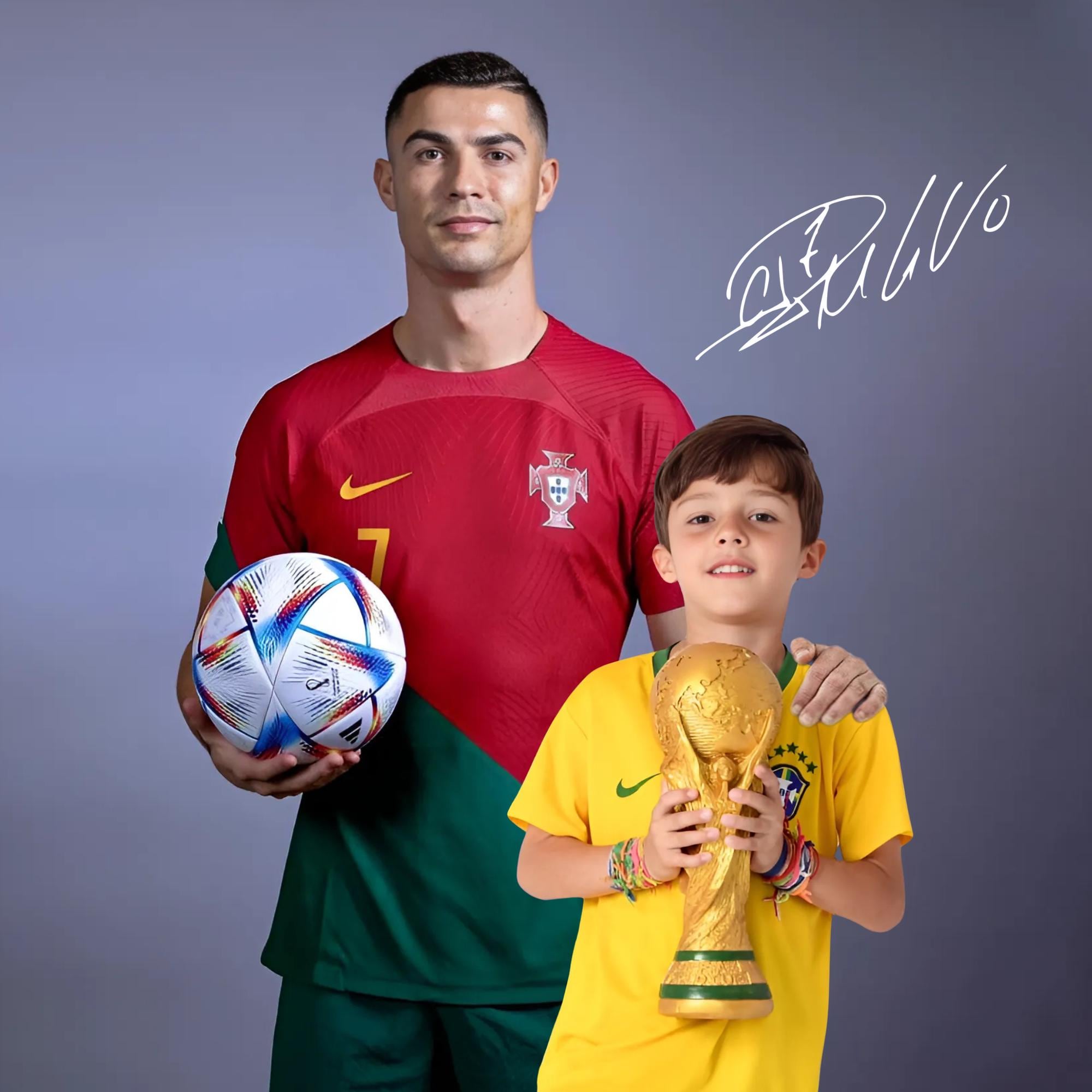 Personalized Cristiano Ronaldo Cr7 Soccer Portrait With Ronaldo ...