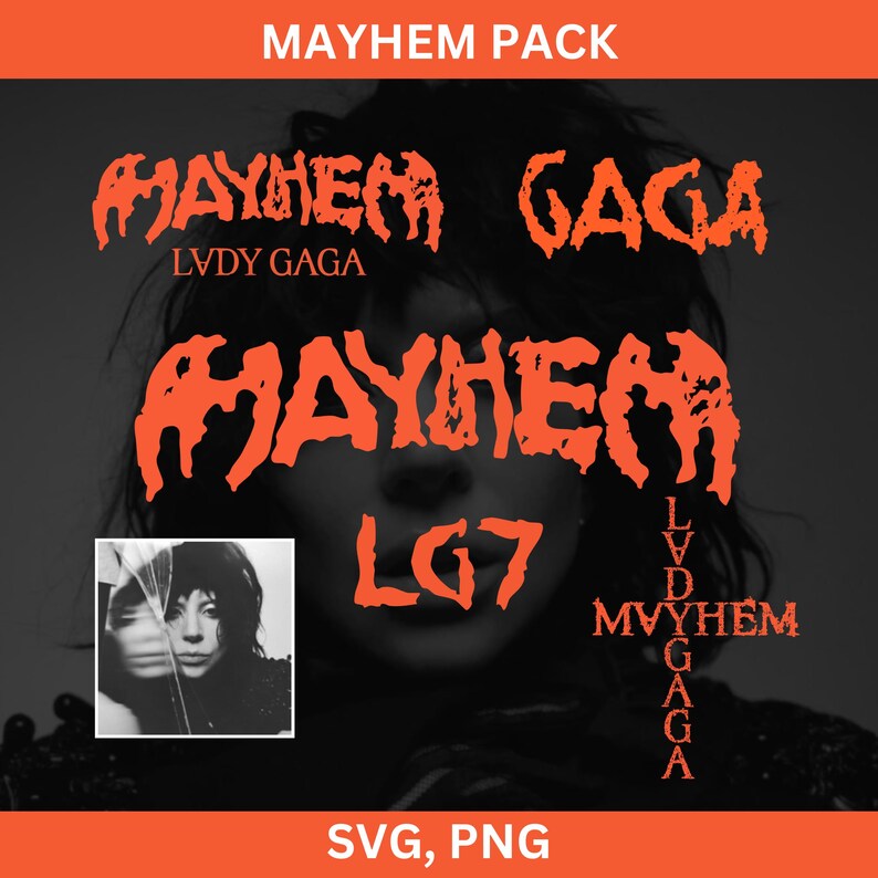 Mayhem Pack 6x PNG SVG - Etsy