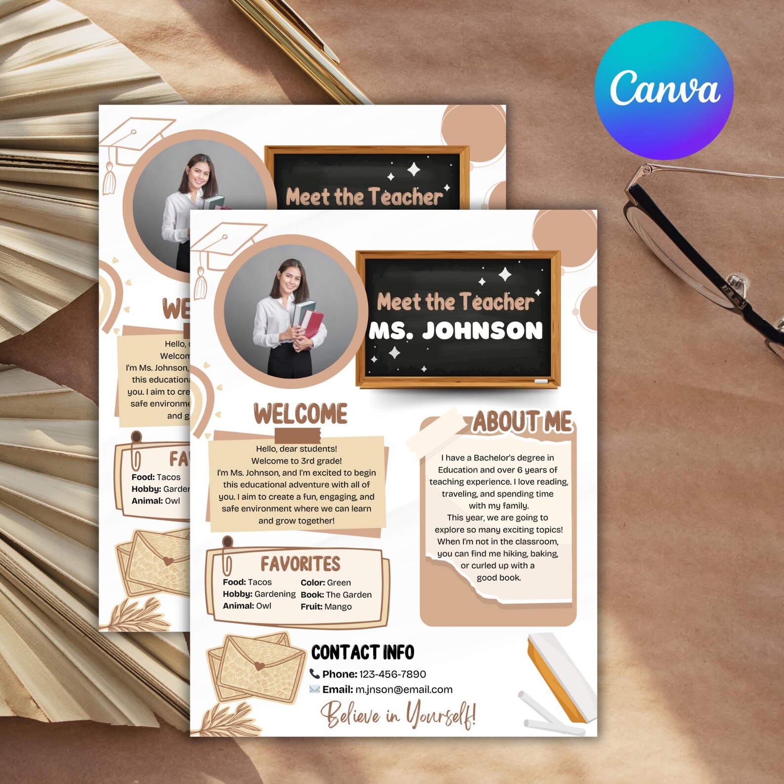 Teacher Resource Letter Meet the Teacher Teacher Template Flyer Neutral ...
