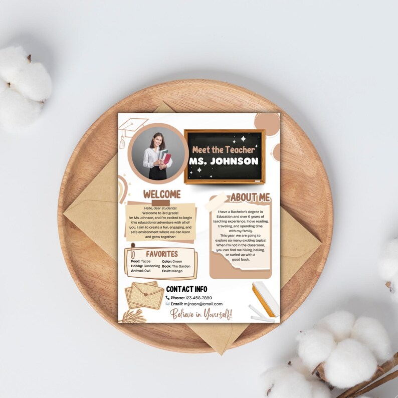 Teacher Resource Letter Meet the Teacher Teacher Template Flyer Neutral ...