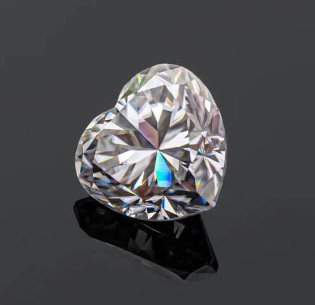 IGI Certified 1.00CT VS1/F-G Genuine Heart Cut Lab Grown CVD Loose ...