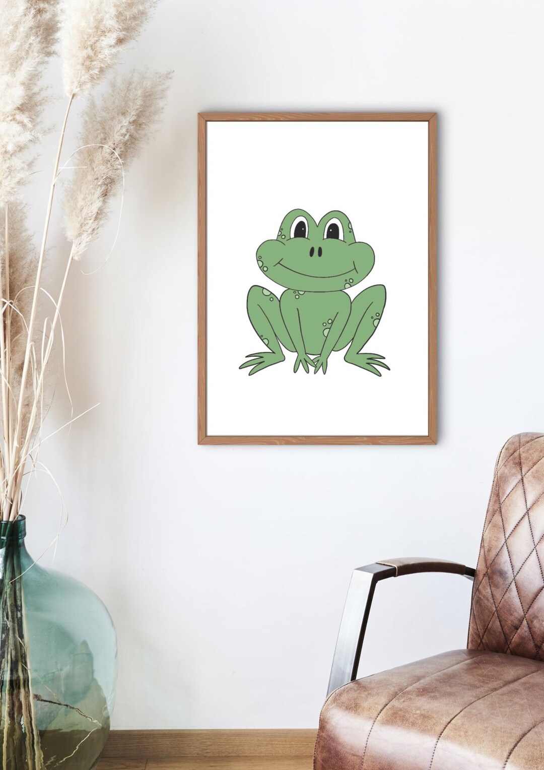 Frog Digital Download, Cosy Animal Wall Art, Unisex Decor, Playroom ...