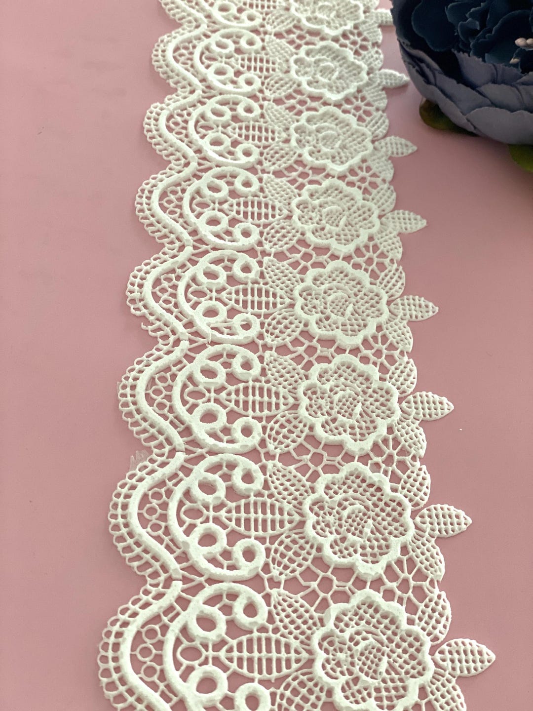 2 Sugar Lace | Floral Edible Lace | Cake Lace | Sugar Lace | - Etsy