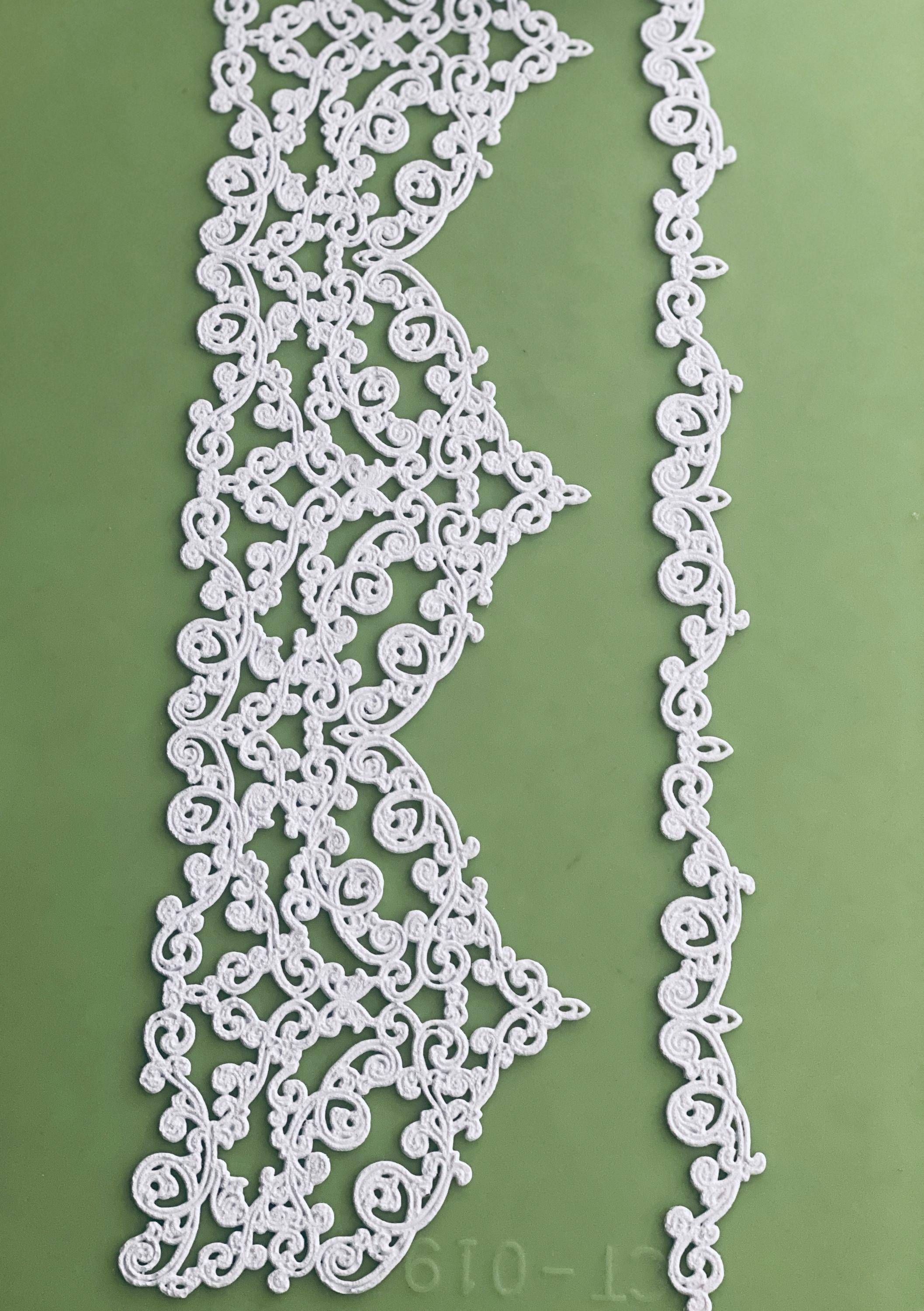 2 Sugar Lace Cake Border | Sugar Lace Applique | Edible Lace | Cake ...