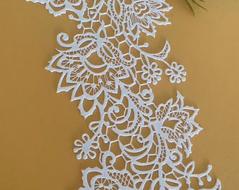 5 Sugar Lace Cake Border | Sugar Lace Applique | Edible Lace | Cake ...