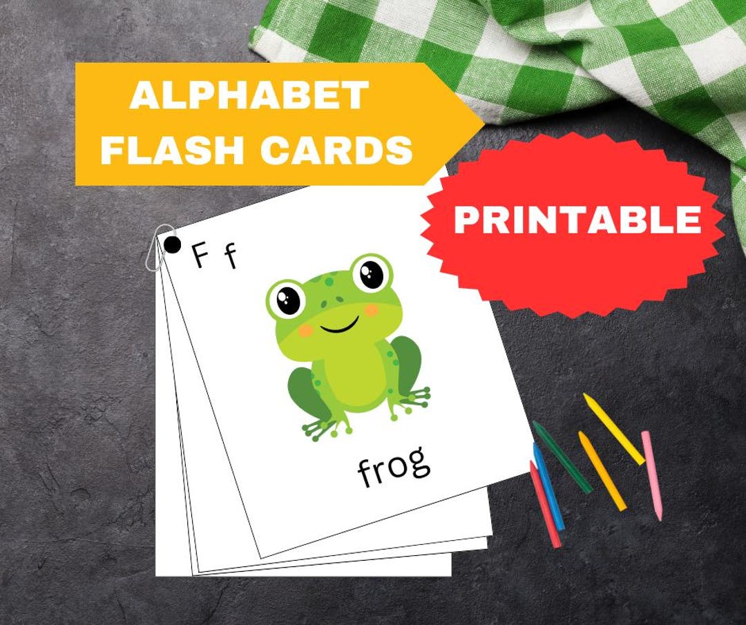 Alphabet Flash Cards to Encourage Your Child's Learning. Early Years ...