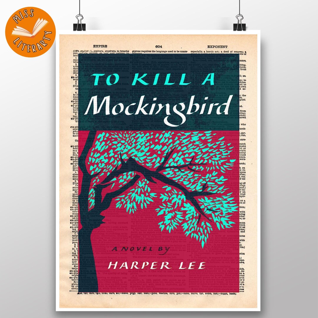 To Kill a Mockingbird- 1st Edition Cover - Vintage Dictionary Page ...