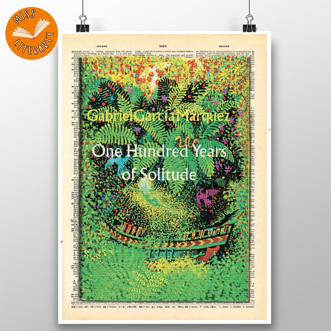 Impresión de Cien años de soledad: Arte de diccionario vintage - Etsy ...