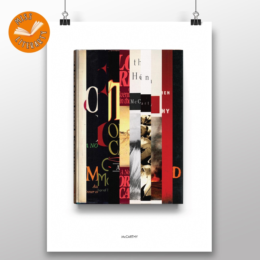 Cormac Mccarthy - Spliced Front Covers Print - Abstract Literary Poster ...
