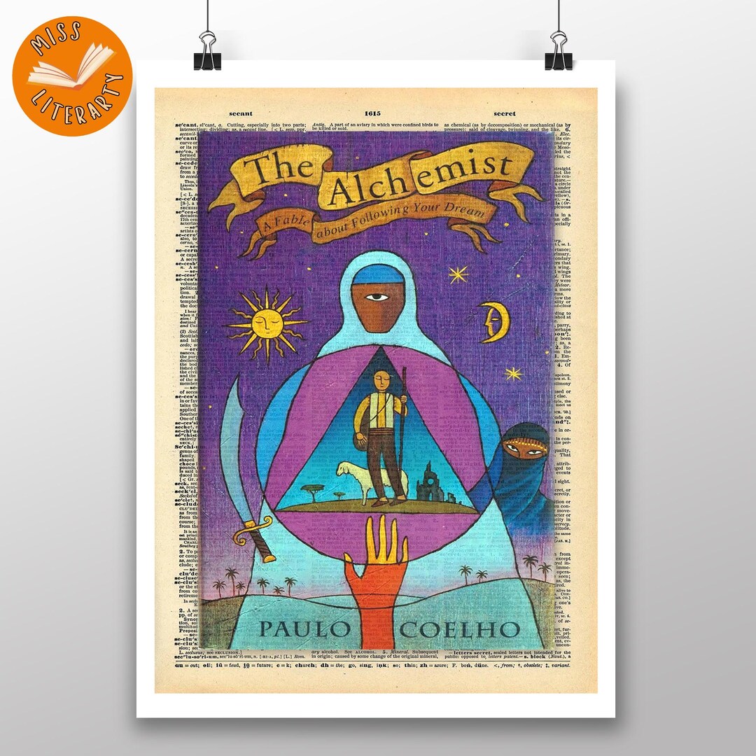 Paulo Coelho - the Alchemist - First Edition Cover - Vintage Dictionary ...