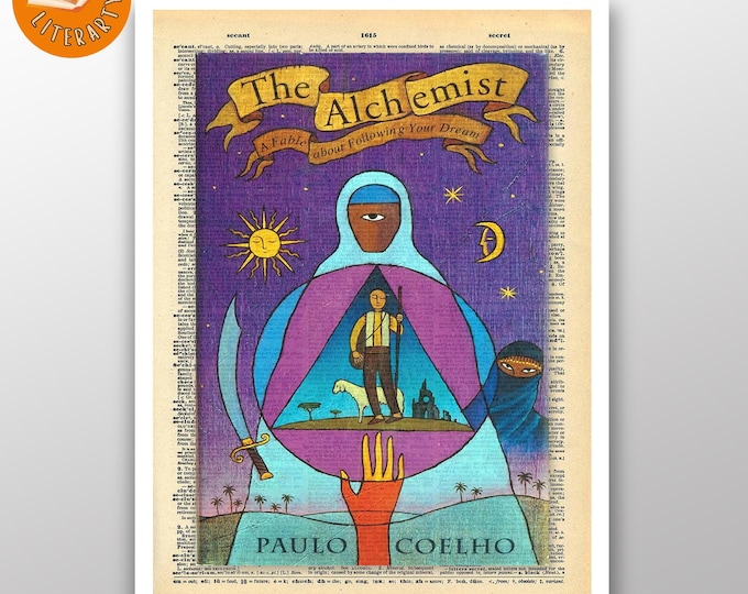 The Alchemist Book Paulo Coelho Love Quote | Digital Wall Art Print ...