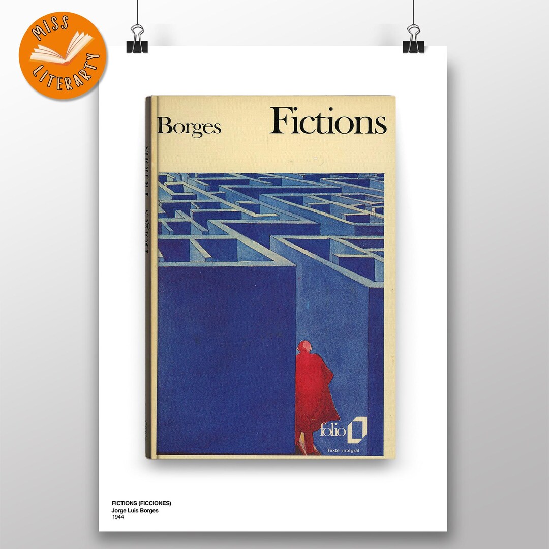 Fictions - Jorge Luis Borges - First Edition Cover Print - Personalised ...