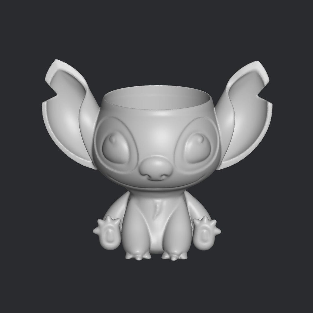 Stitch Planter, Lilo and Stitch Stl File 3d Printing, 3d Print File ...