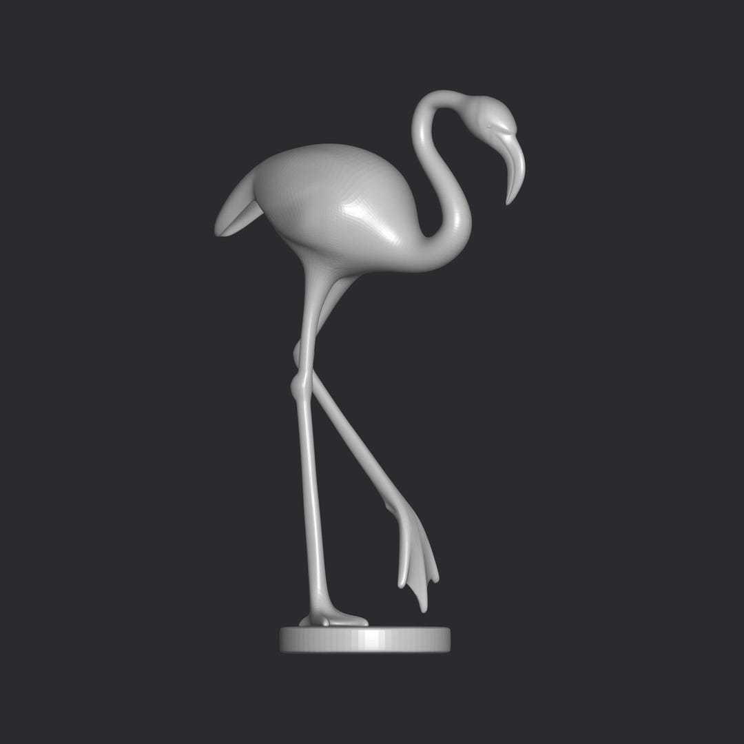 Flamingo Stl File 3d Printing, 3d Print File, Miniature, Super Hero ...