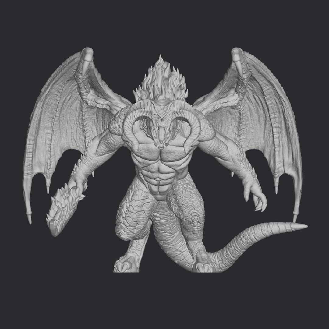 Balrog Stl File 3d Printing, 3d Print File, Miniature, Super Hero, Game ...