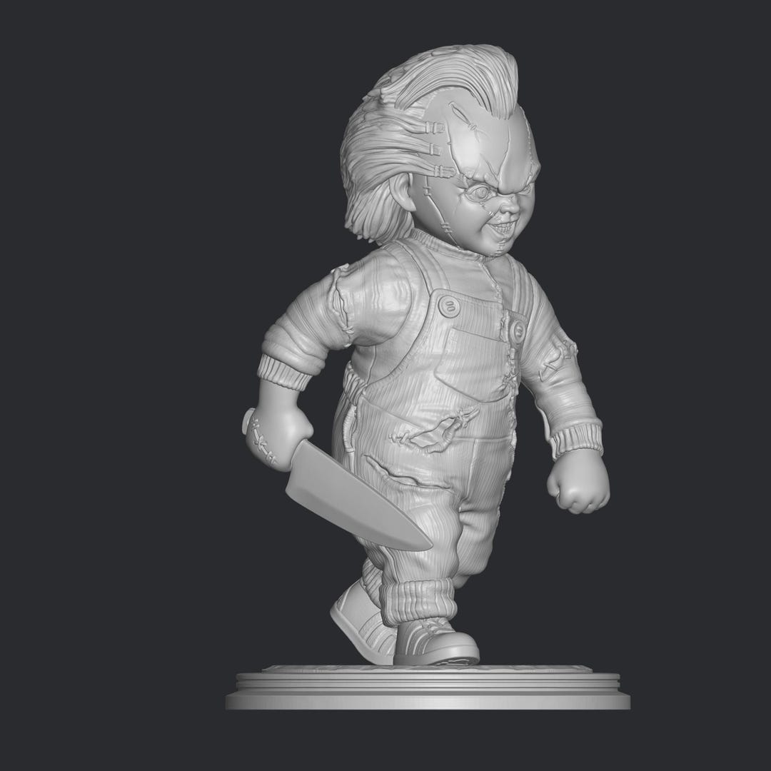 Chucky Statue Stl File 3d Printing, 3d Print File, 3d Stl, Super Hero ...