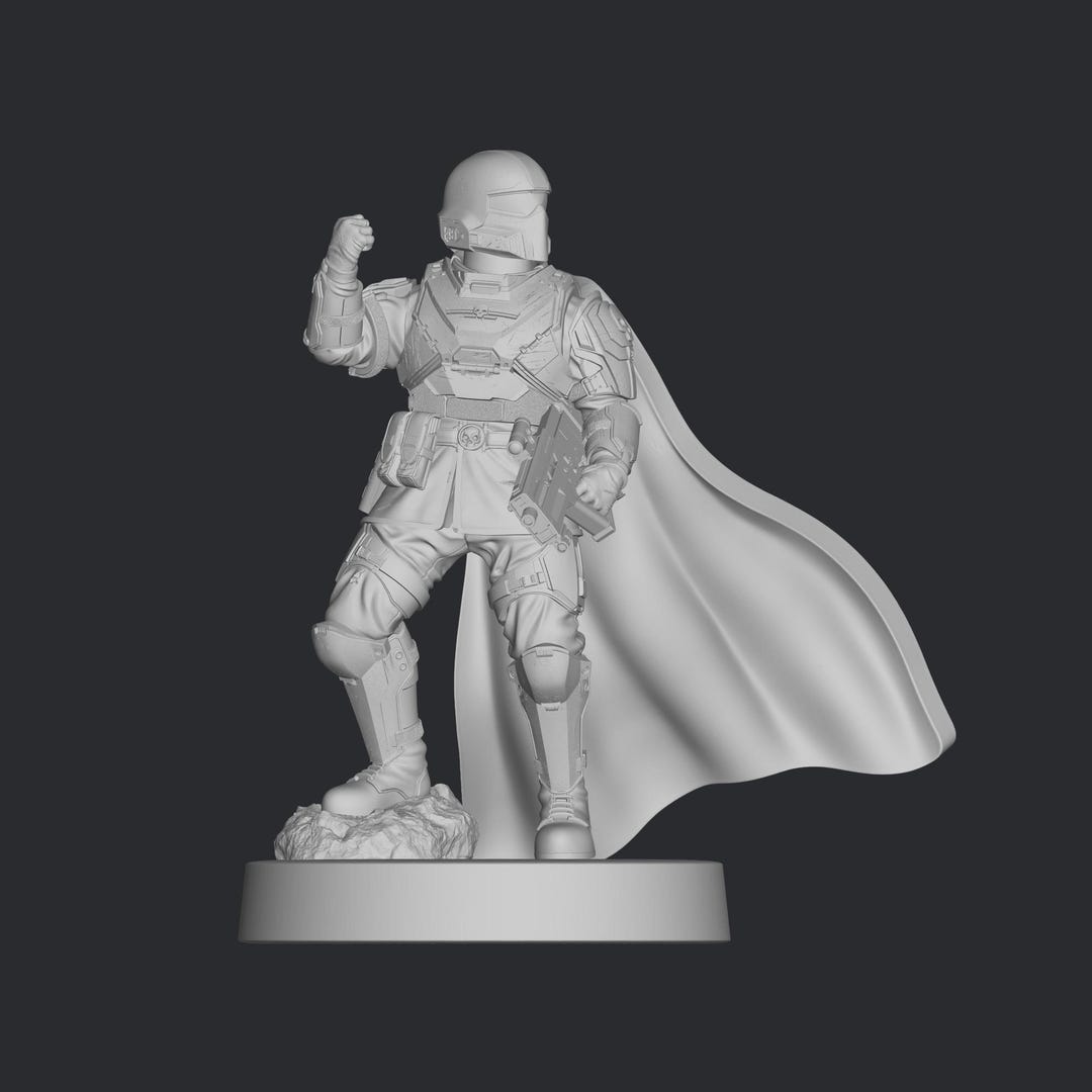 Helldiver Miniature Stl File 3d Printing, 3d Print File, Miniature ...