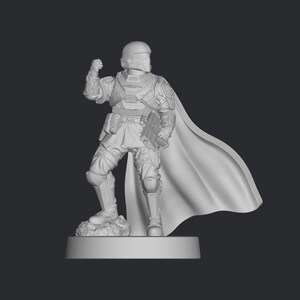 Helldiver Miniature Stl File 3d Printing, 3d Print File, Miniature ...