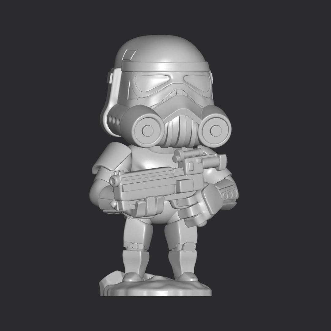 Chibi Stormtrooper Star Wars Stl File 3d Printing, 3d Print File ...