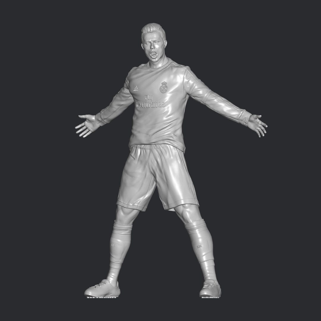 Cristiano Ronaldo Stl File 3d Printing, 3d Print File, Miniature, Super ...
