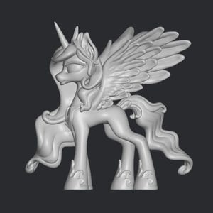 Princess Celestia From My Little Pony Stl File 3d Printing, 3d Print ...