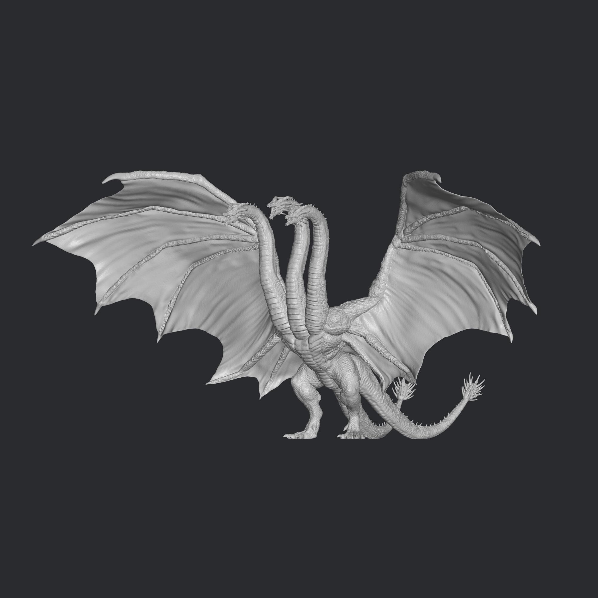 King Ghidorah From Godzilla Stl File 3d Printing, 3d Print File ...