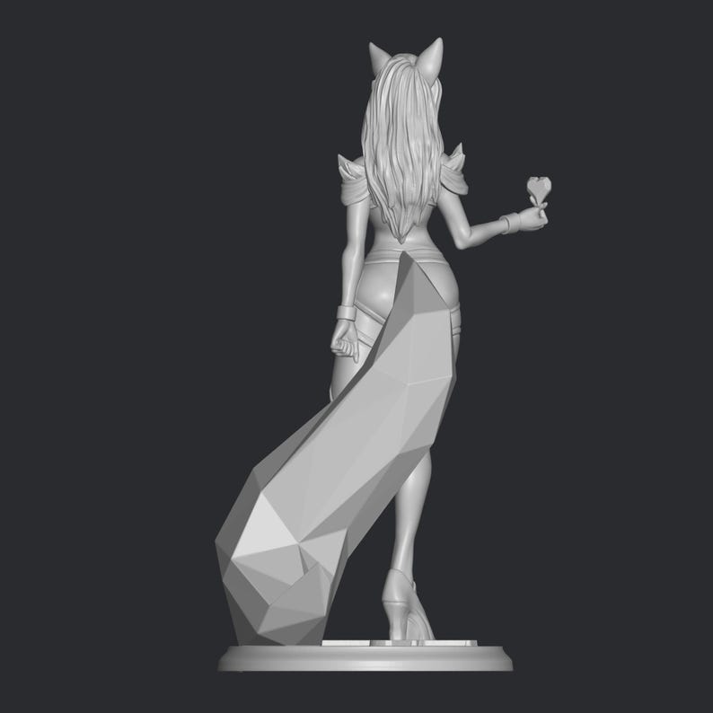 League of Legends Ahri Stl File 3d Printing, 3d Print File, Miniature ...