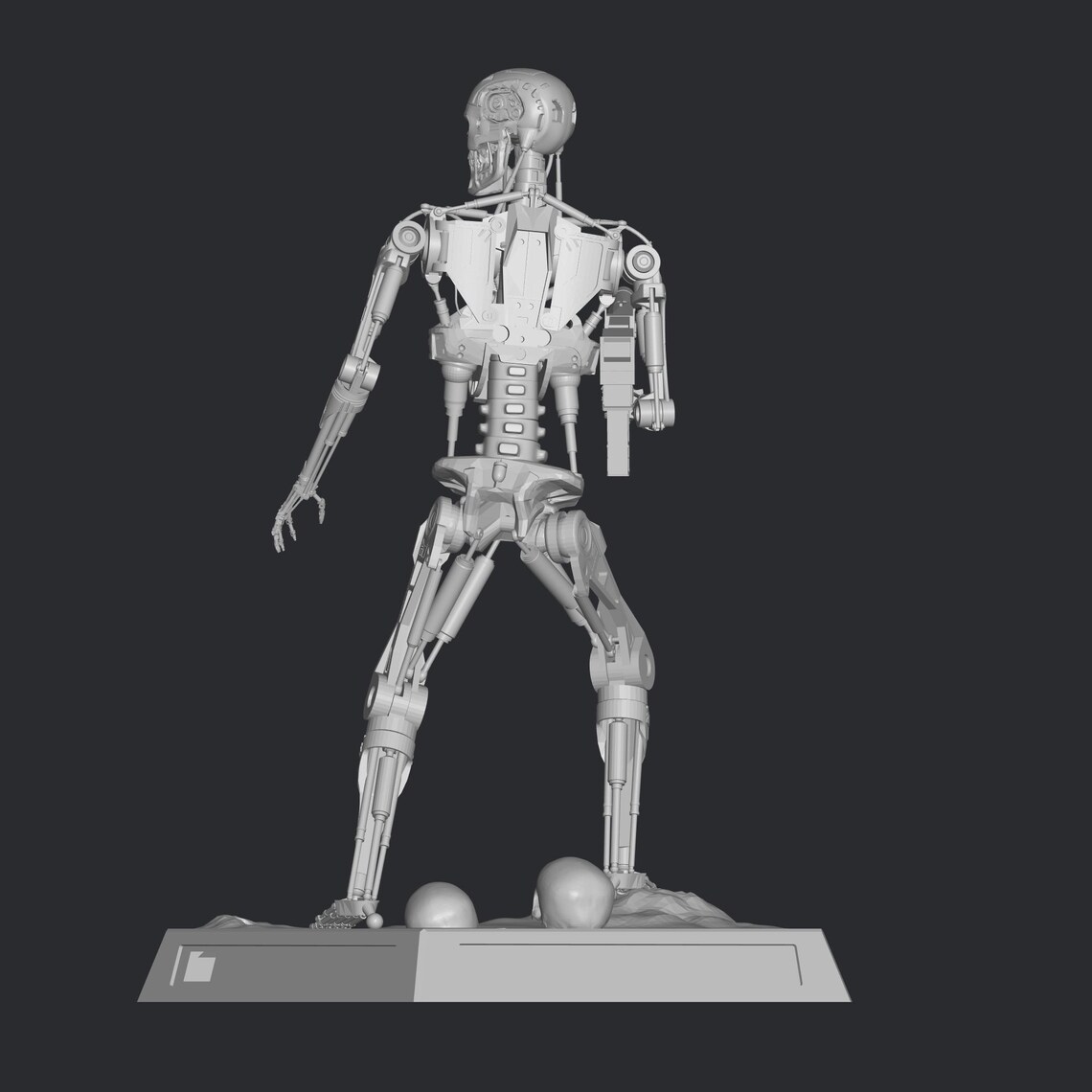 T800 Terminator Endoskull Stl File 3d Printing, 3d Print File, 3d Stl ...