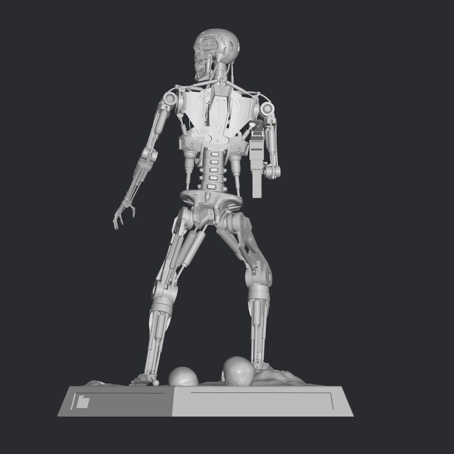 T800 Terminator Endoskull Stl File 3d Printing, 3d Print File, 3d Stl ...