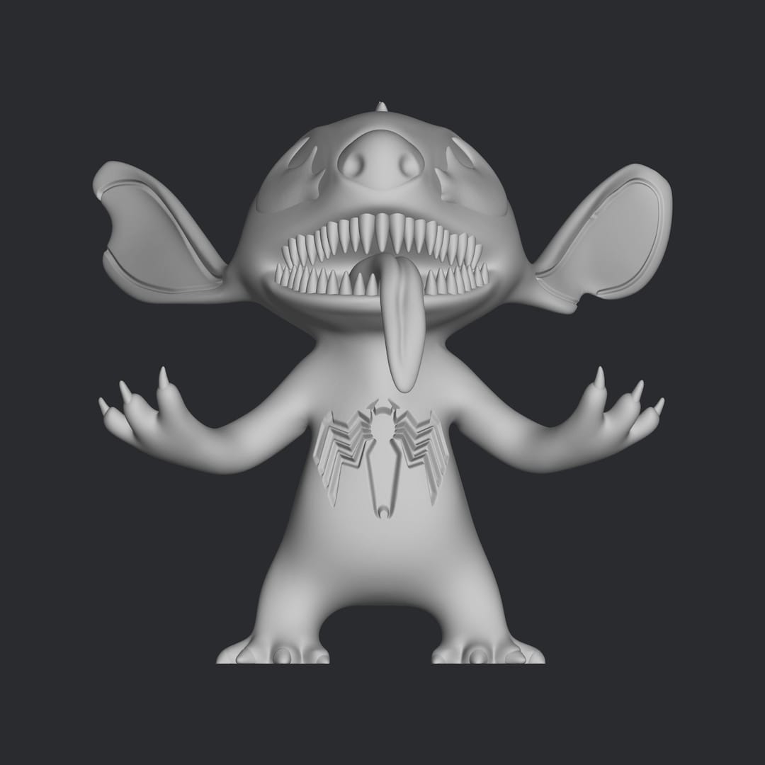 Stitch Venomized, Lilo and Stitch Stl File 3d Printing, 3d Print File ...