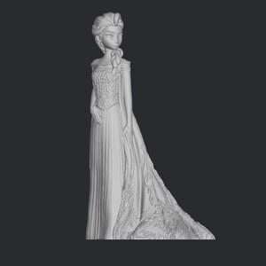 Elsa From Frozen Stl File 3d Printing, 3d Print File, Miniature ...