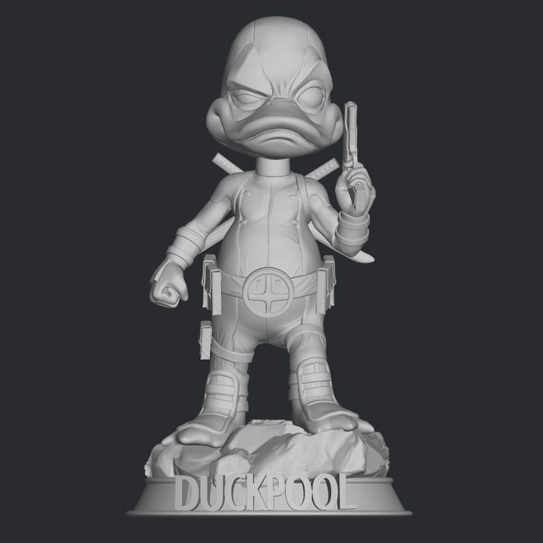 Donald Duckpool, Deadpool Stl File 3d Printing, 3d Print File ...